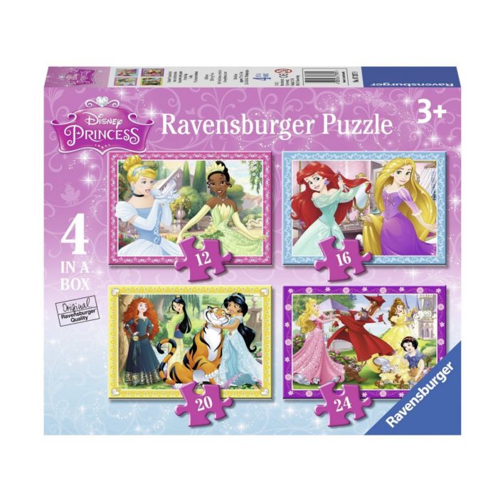 Disney Princess Puzzles 4 In A Box