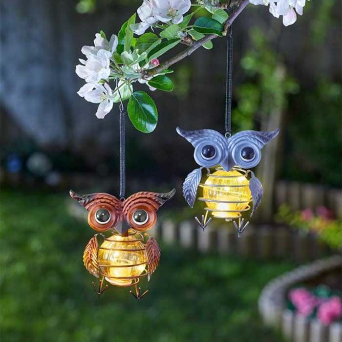 Solar Owl Light